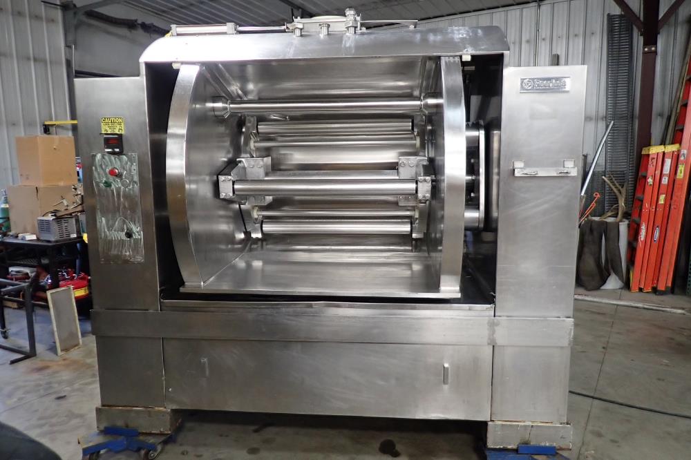1988 Peerless 13FD jacketed SS roller bar mixer, More pics and info to come