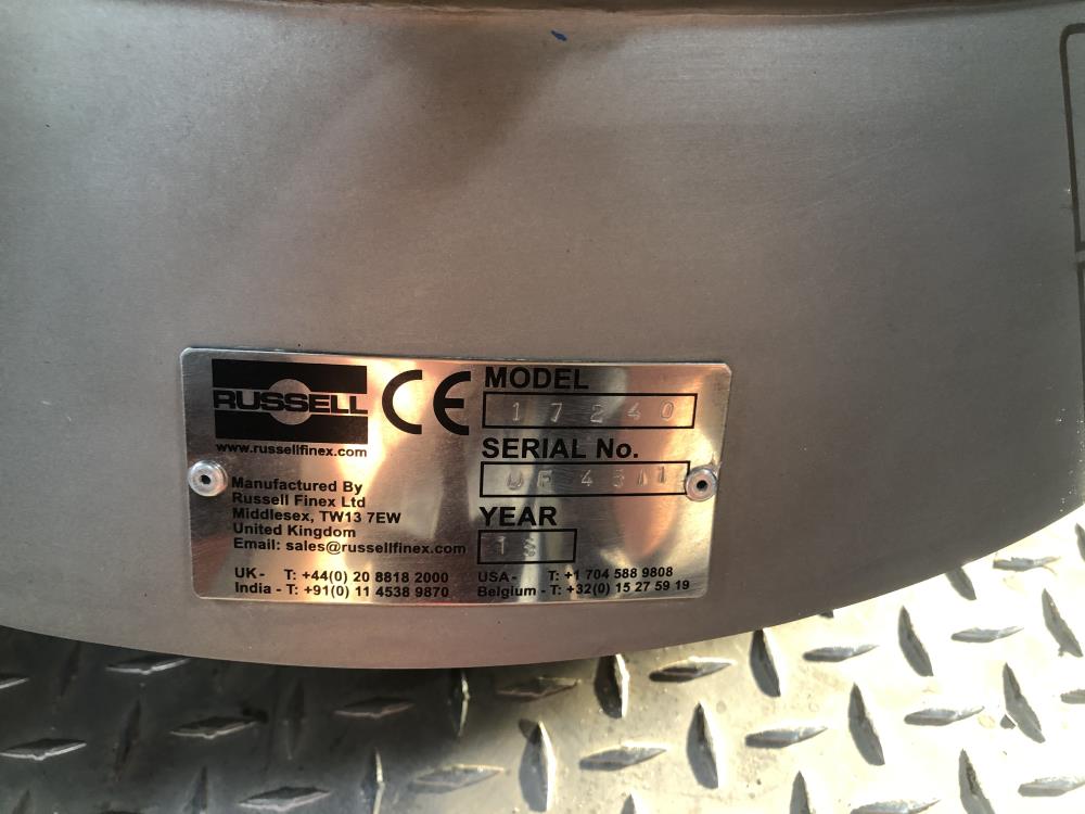 NEW Russell Compact 600 Sieve with integrated dust hood