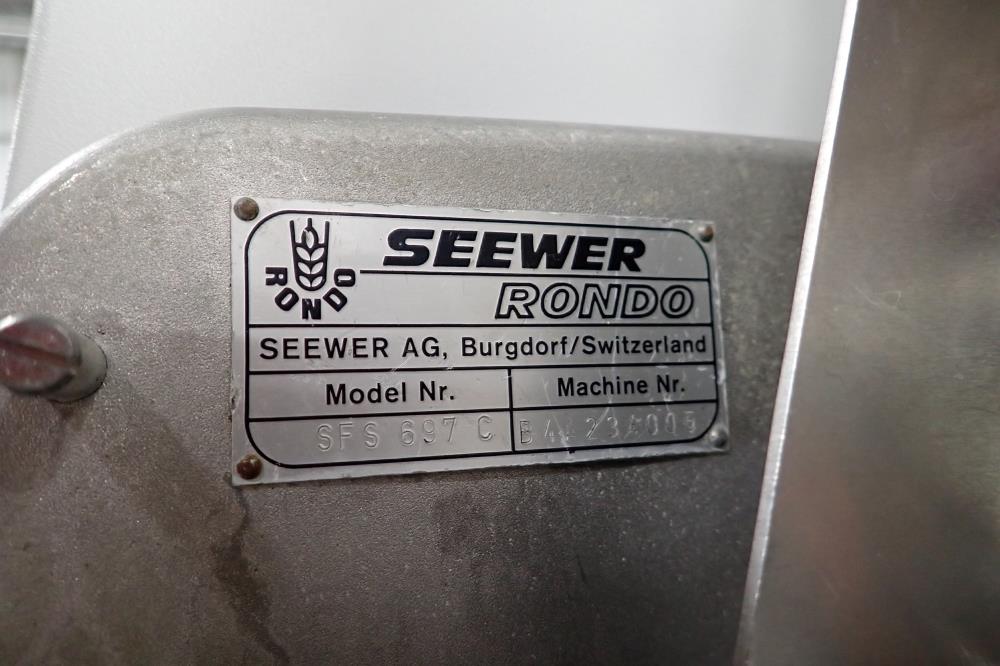 Rondo Seewer 24 in. Dough Sheeter, w/ flour duster and slitter