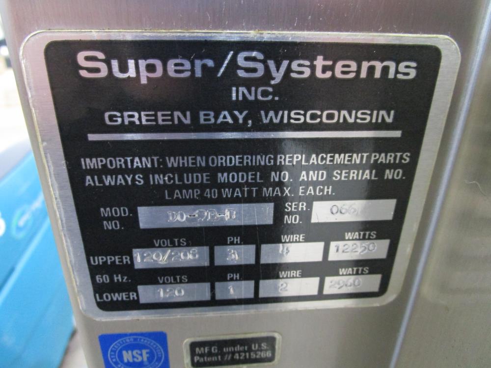 Super Systems Inc. Deck Oven Proofer Combo