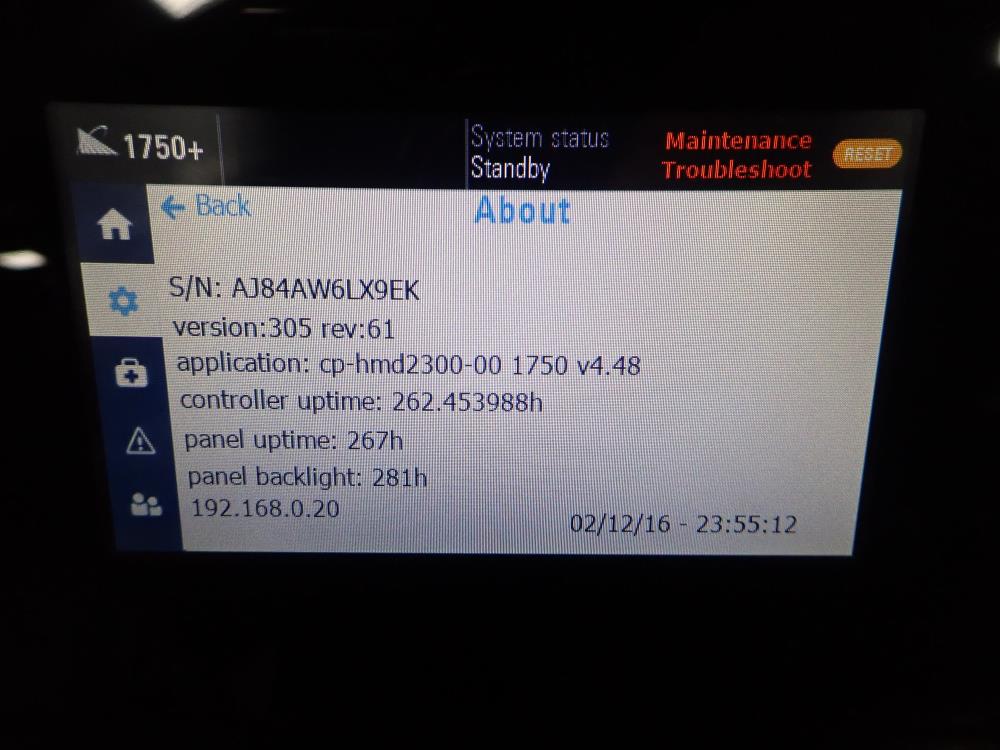 2021 Spraying Systems Co. AutoJet 1750+ Spray Control System