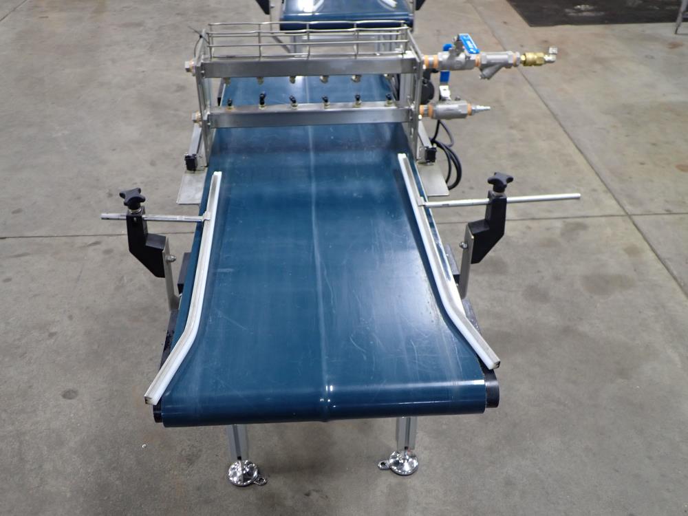 Belt Conveyor with Spray Bar
