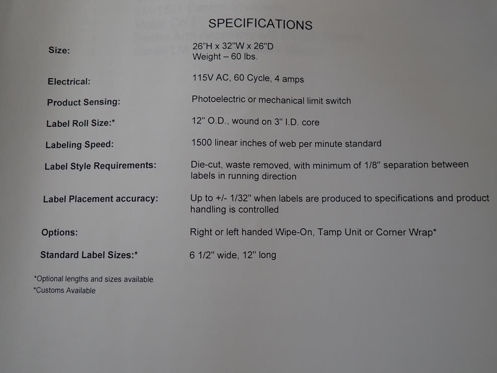 LabelMill Servo Label Applicator
