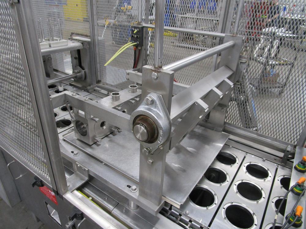 Modern Packaging Inc. 3 Lane Inline Cup Filler. Model SL 1x3 (Incomplete)