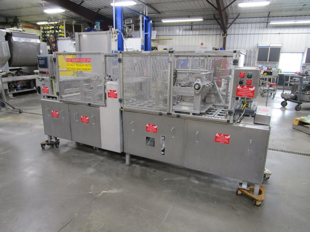 Modern Packaging Inc. 3 Lane Inline Cup Filler. Model SL 1x3 (Incomplete)
