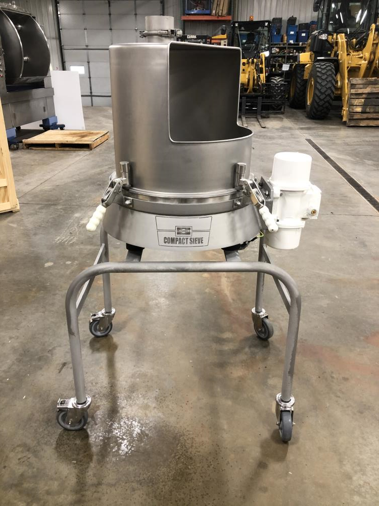 Russell Compact 600 SS Sieve w/ Dust Hood and SS Stand