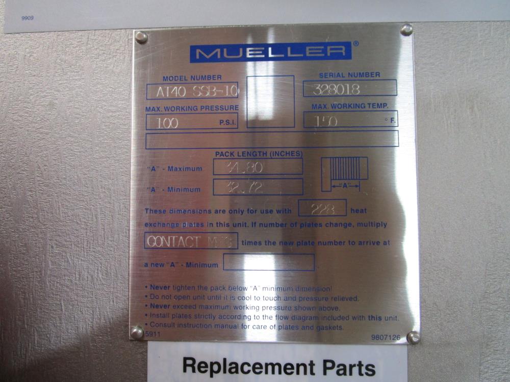 Mueller Accu-Therm Plate Heat Exchanger