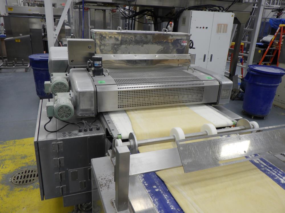 Rheon CWC Dough Feeder with SWC Cross Auction Roller