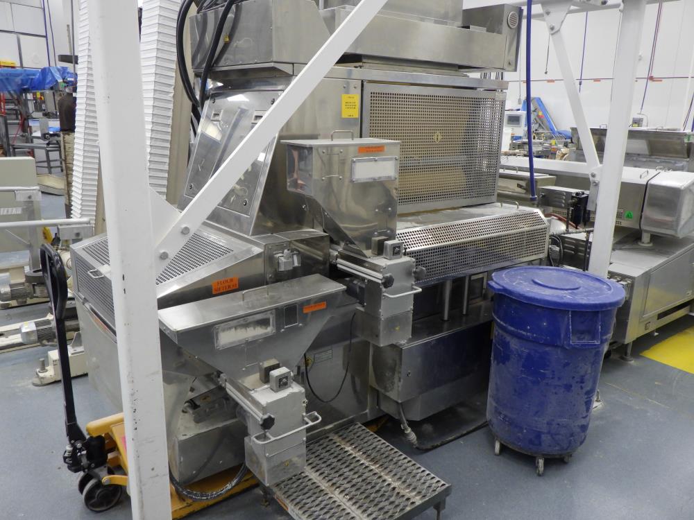 Rheon CWC Dough Feeder with SWC Cross Auction Roller