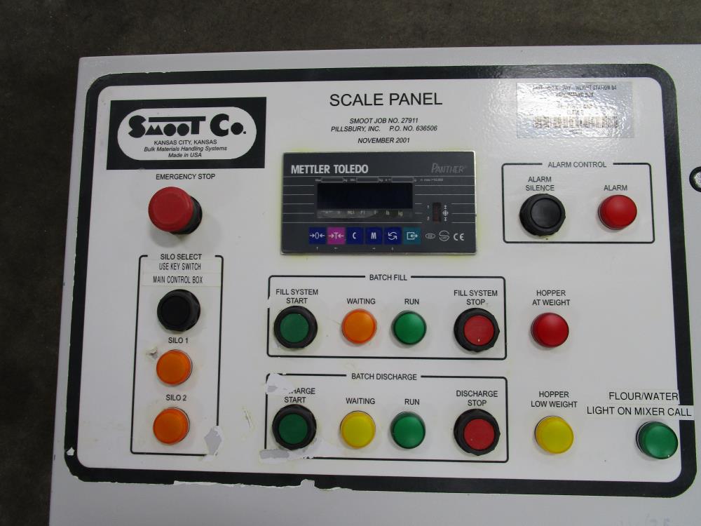 Smoot SS Scaling Hopper w/ Load Cells, Readout, and Control Panel