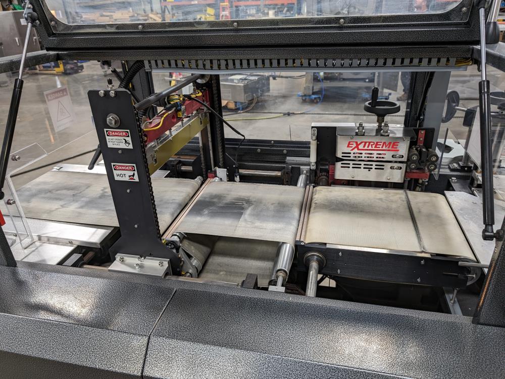Used 2014 Extreme Packaging S18 Wrapper with XT-18 Heat Shrink Tunnel