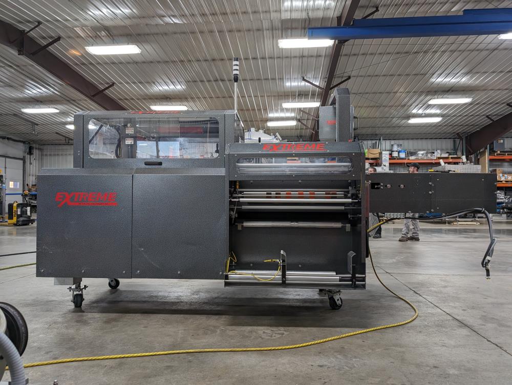 Used 2014 Extreme Packaging S18 Wrapper with XT-18 Heat Shrink Tunnel