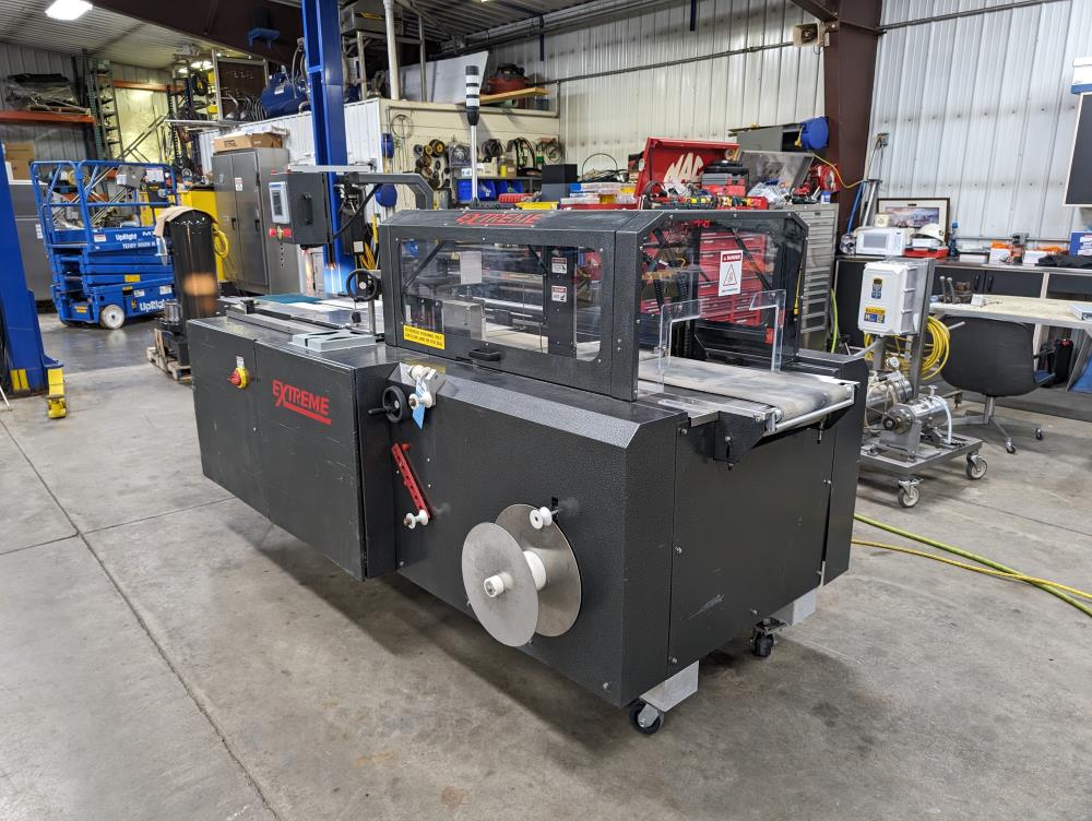 Used 2014 Extreme Packaging S18 Wrapper with XT-18 Heat Shrink Tunnel