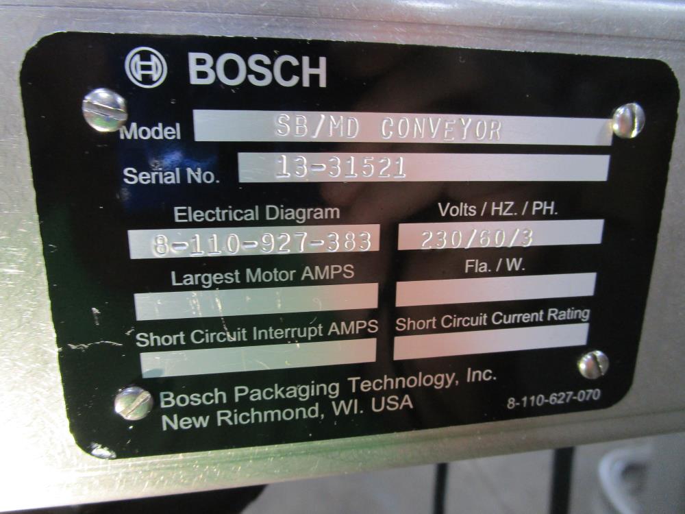 Bosch Continous Band Sealer with Conveyor