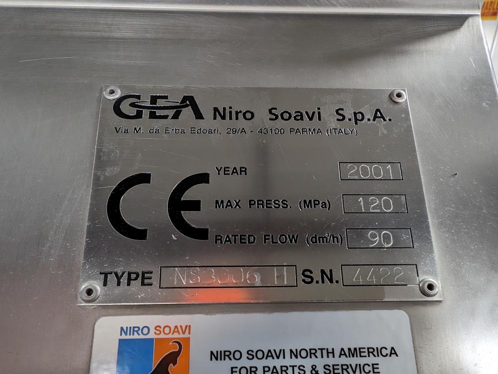 GEA Niro Soavi Homogenizer
