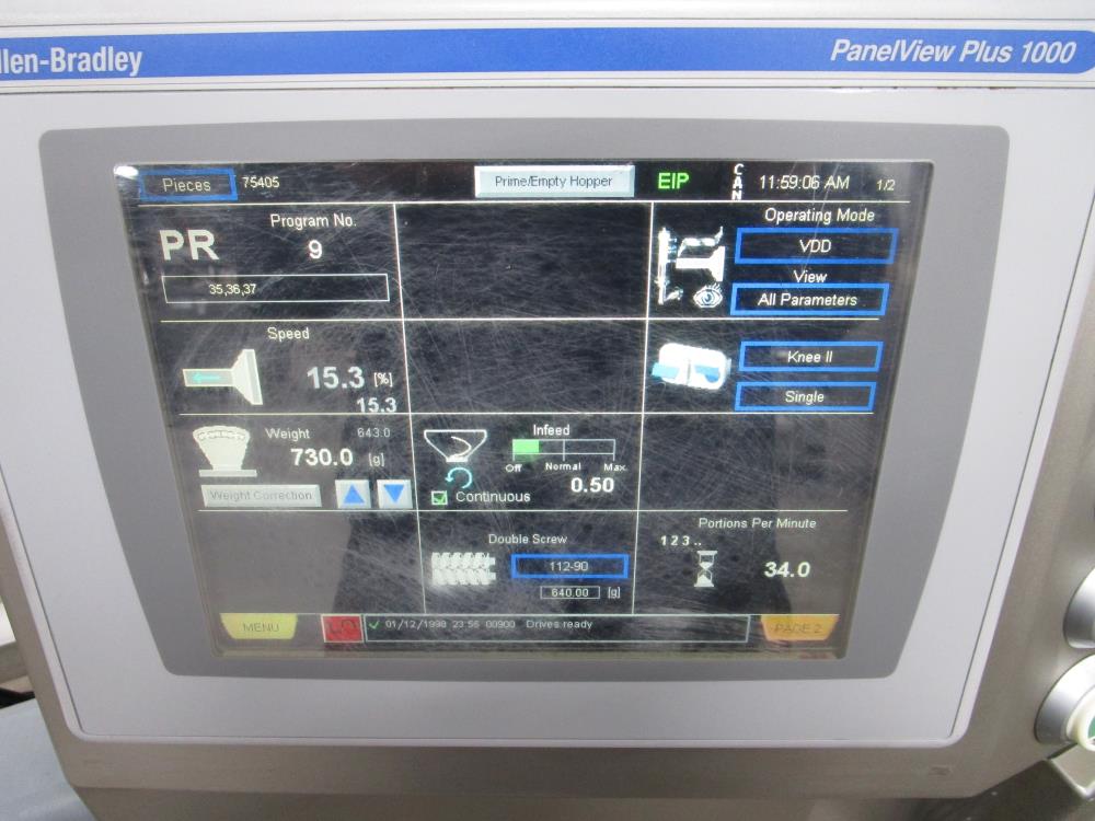 Reiser Vemag Robot HP-12E Vacuum Filler with Dough Cutoff