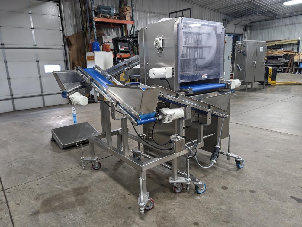 Quantum Conveyorized Topping Applicator with Reclaim Conveyor