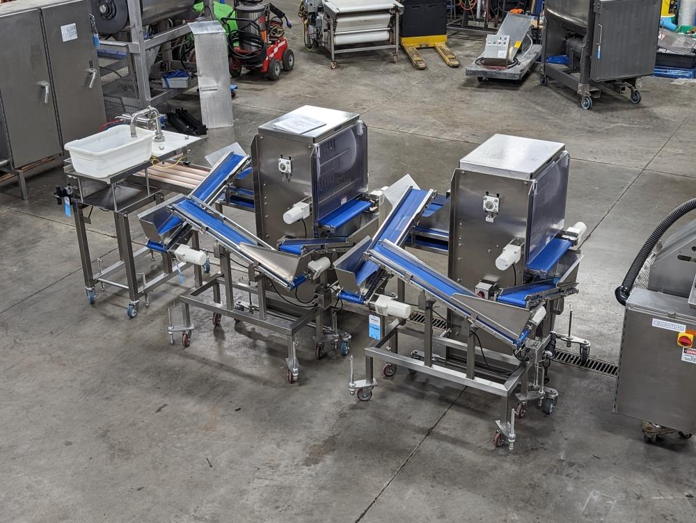 Complete Pizza Sauce Depositing and Topping Line