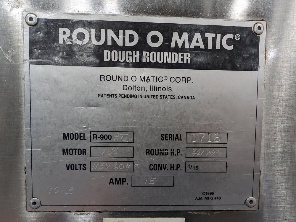 AM Manufacturing Round-O-Matic Dough Rounder