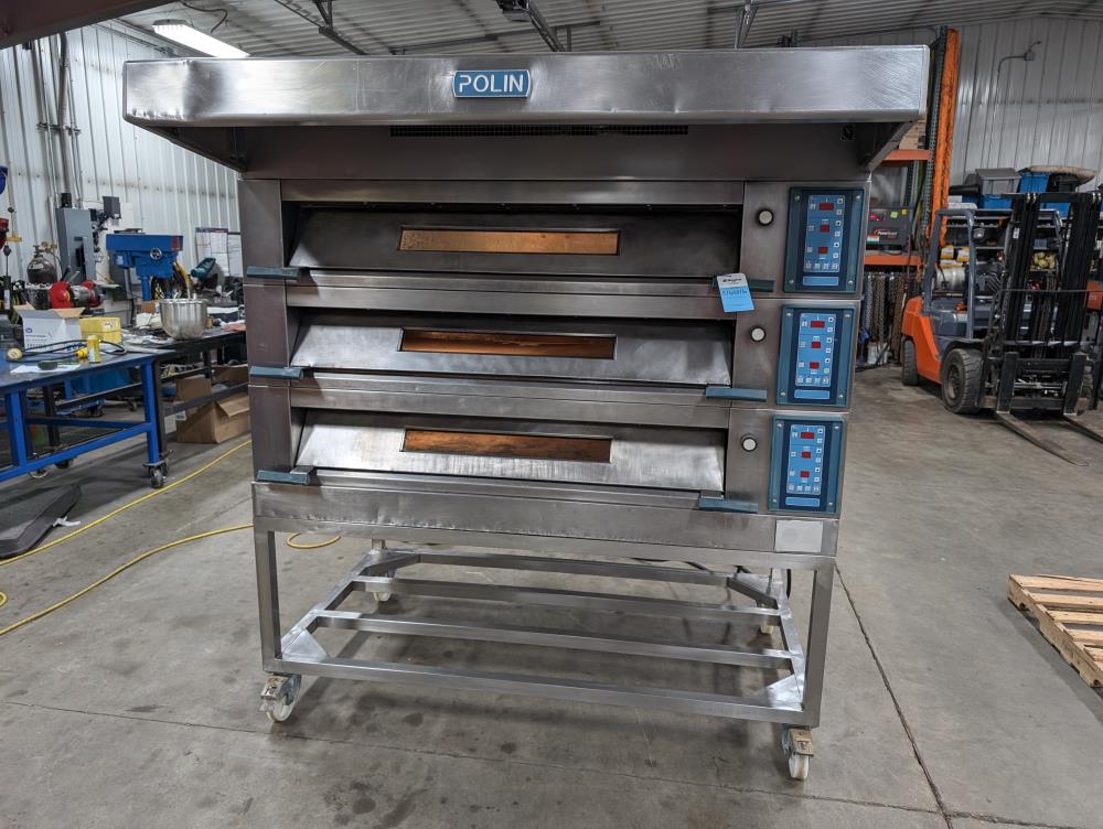 2002 Polin 3-Level Electric Steam Deck Oven