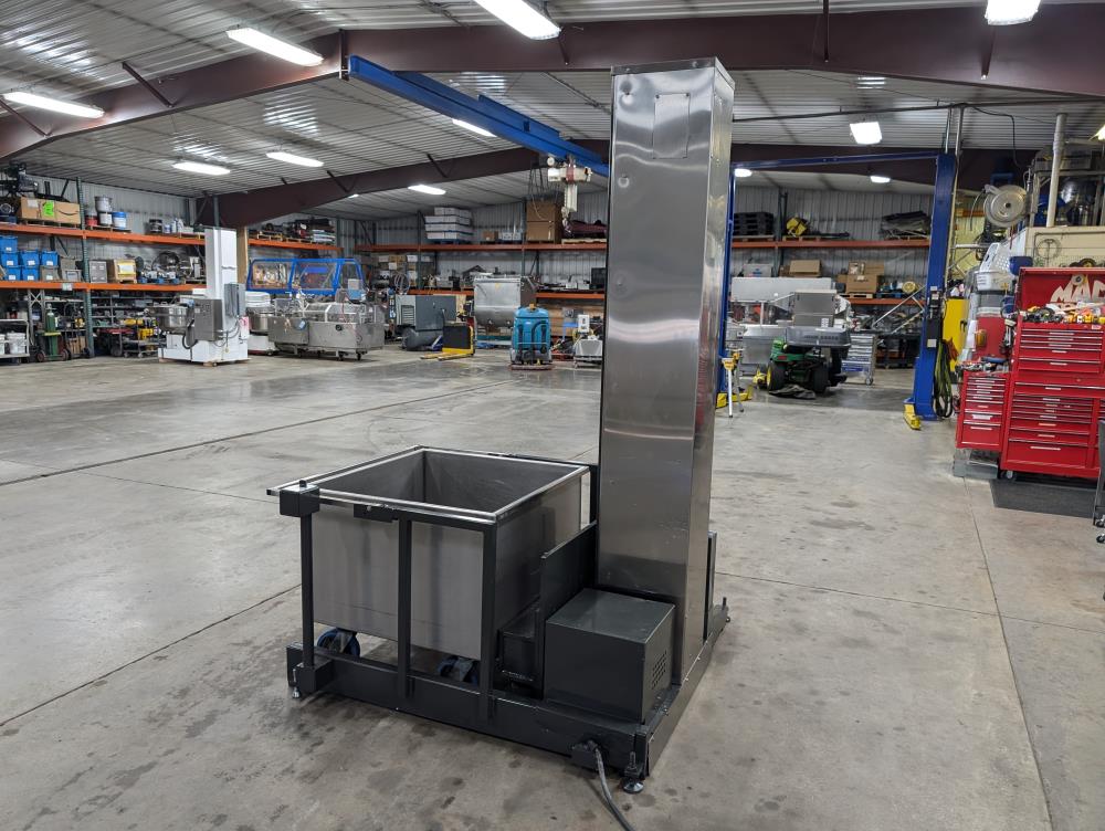 Food Makers Equipment Tote Lift, w/ SS Tote