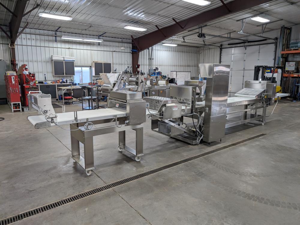 Used Rondo Doge 27 ft. Makeup Line – Sheeting, Depositor & Guillotine