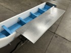 Right Stuff Equipment Cleated Incline Conveyor with Blue Sanitary ...